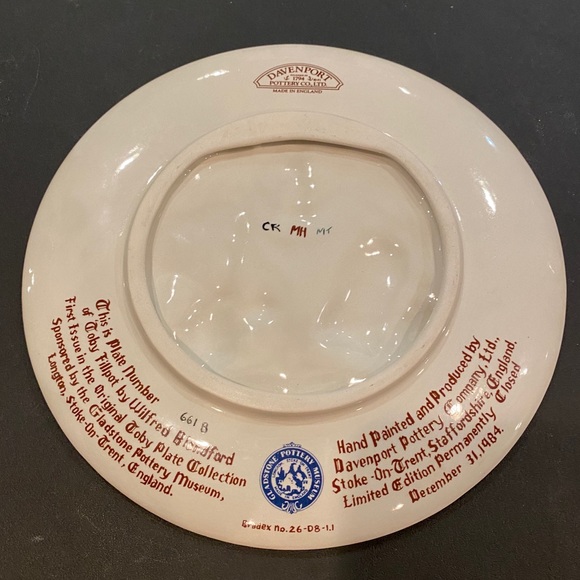 Toby Plate Collection | Accents | Toby Plate Toby Filipot St Issue ...